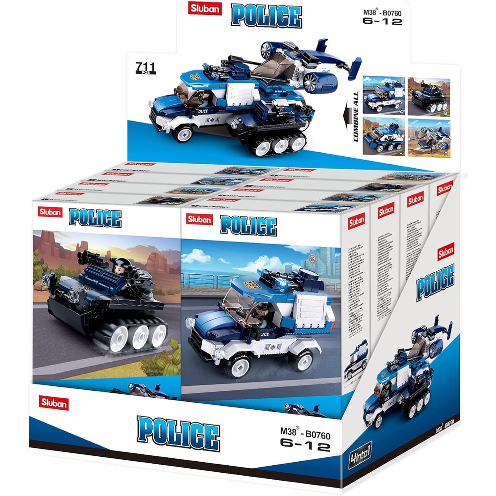 Sluban - Police Cars Collection (Different Figures) - M38-B0760